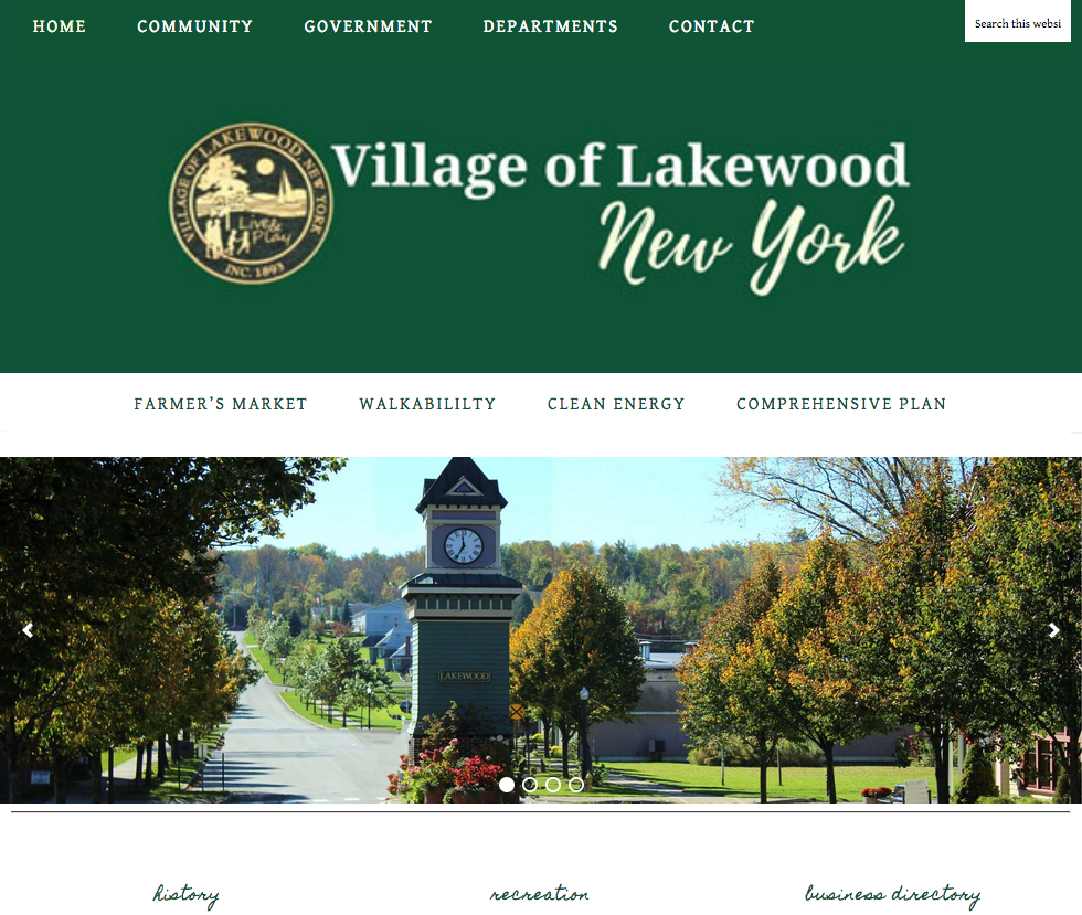 Lakewood Unveils New Village Website | News, Sports, Jobs - Post Journal